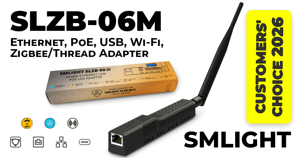 SMLIGHT SLZB06M — Smart Zigbee Gateway for Home Assistant