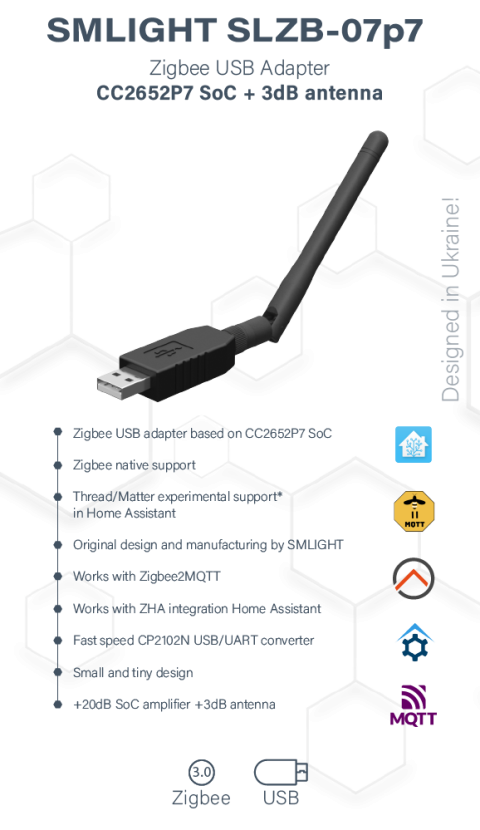 SLZB-07p7 Zigbee USB WiFi Adapter CC2652P7 | Zigbee2MQTT | Home Assistant | SMLIGHT | SMLIGHT ...