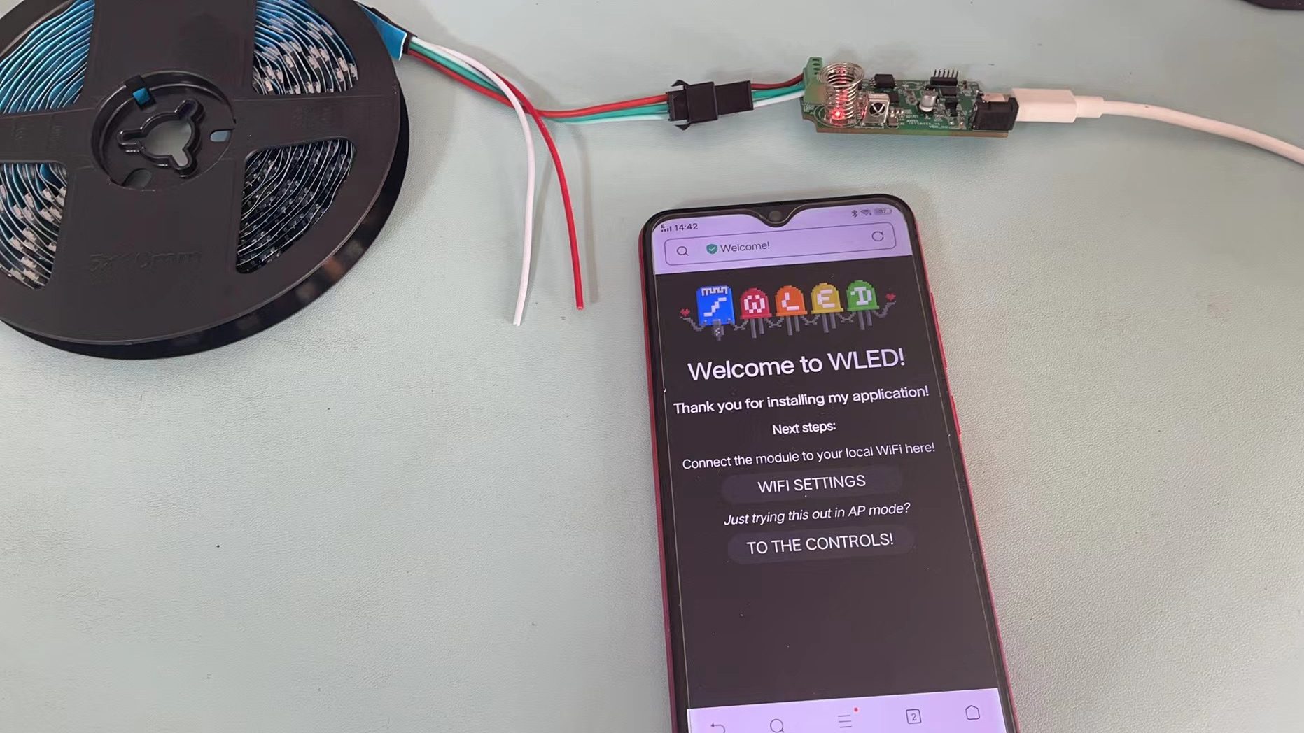 AAA SLWF-03 WLED Sound Reactive ESP32 Sensor Button IR receiver Flasher ...