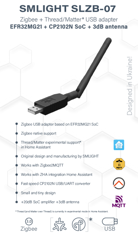 SLZB-07 Zigbee USB WiFi Adapter EFR32 | Zigbee2MQTT | Home Assistant | SMLIGHT | SMLIGHT ...